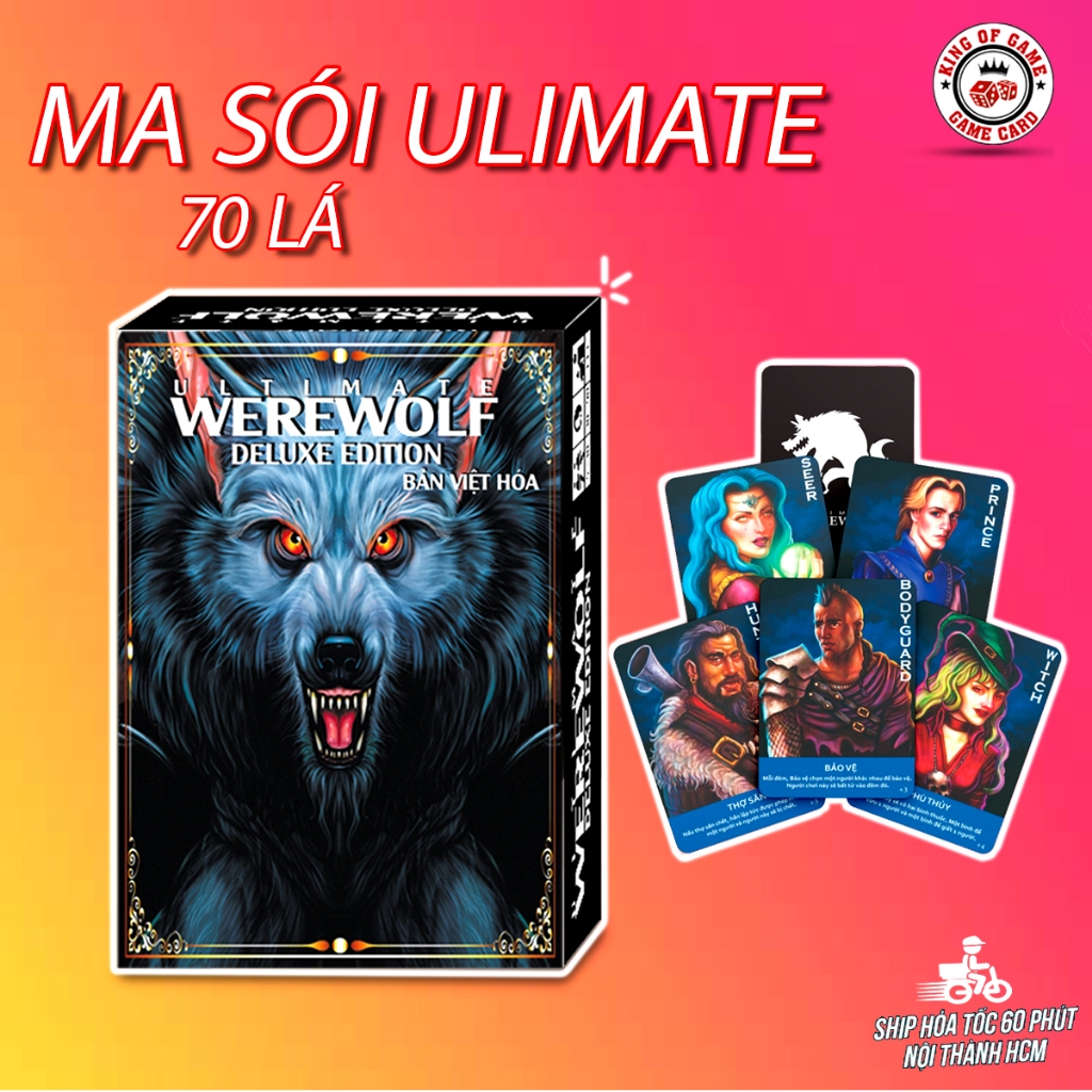 Basic Vietnamese Werewolf Cards + Expanded 27 Cards, 55 Cards, 70 Thick ...