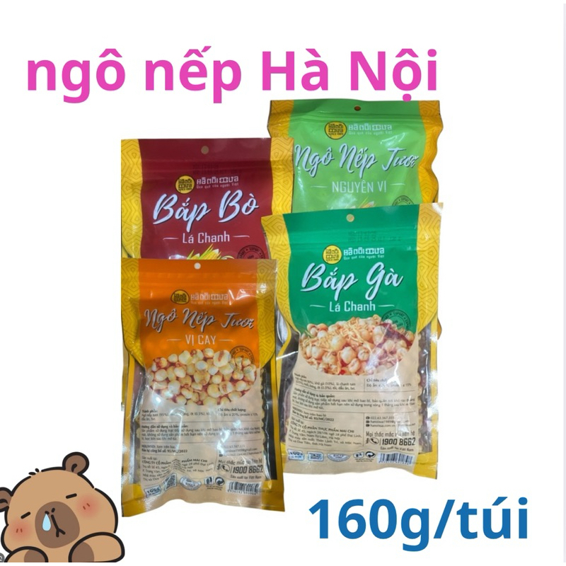 Hanoi Fresh Sticky Rice Corn 160g - All Flavors of Lemon Leaf Beef Corn ...