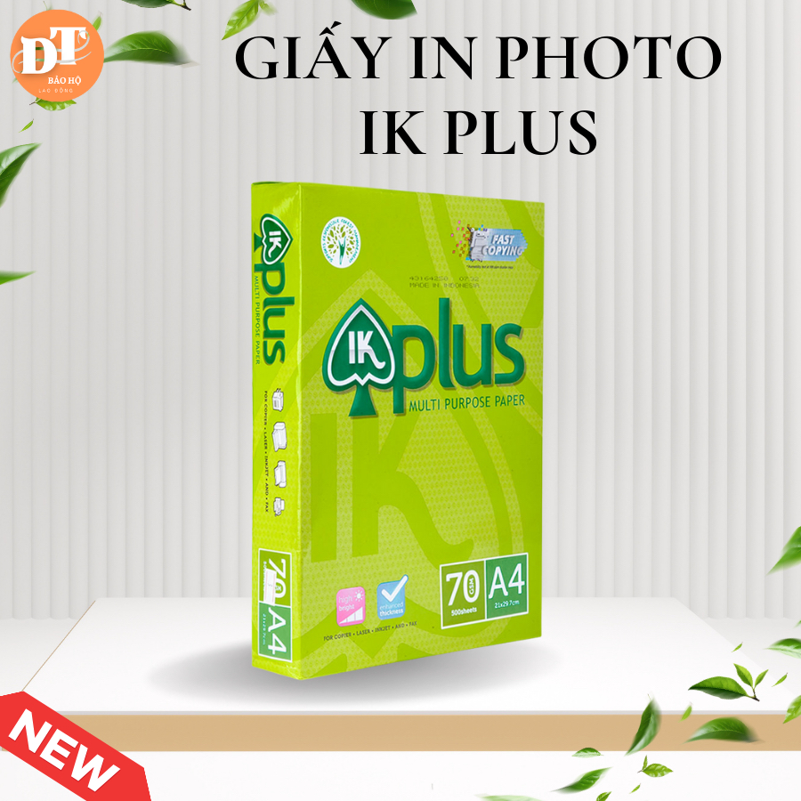 Printing paper, IK plus A4 photo paper (500 sheets/1 ream) | Shopee ...