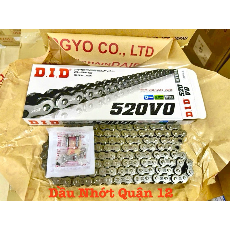 DID 520 Chain - DID 520VO 120ZB - 120FB Oring Color Steel Made in Japan ...