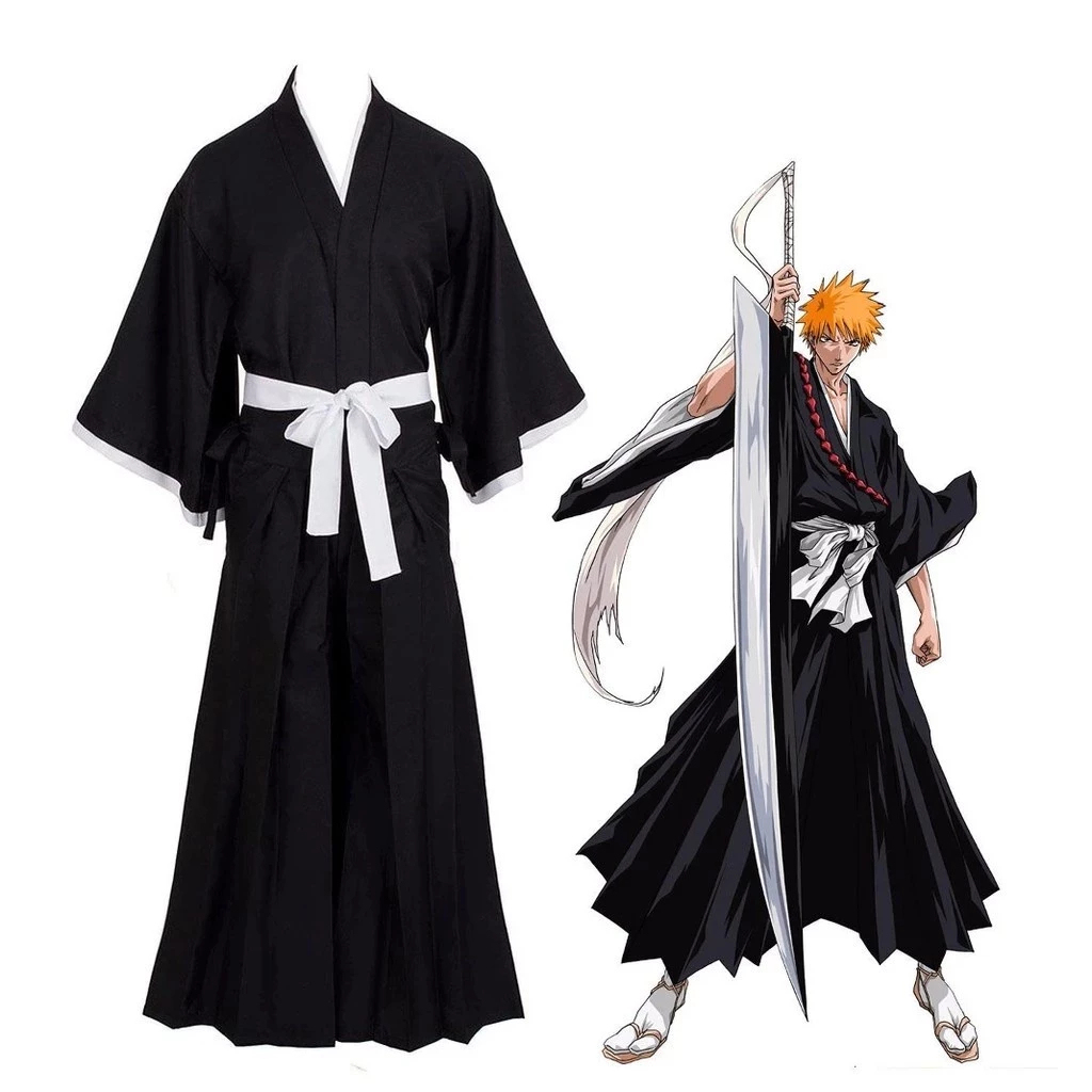 Ichigo Kurosaki Role Play Costume in "Bleach", traditional Japanese ...