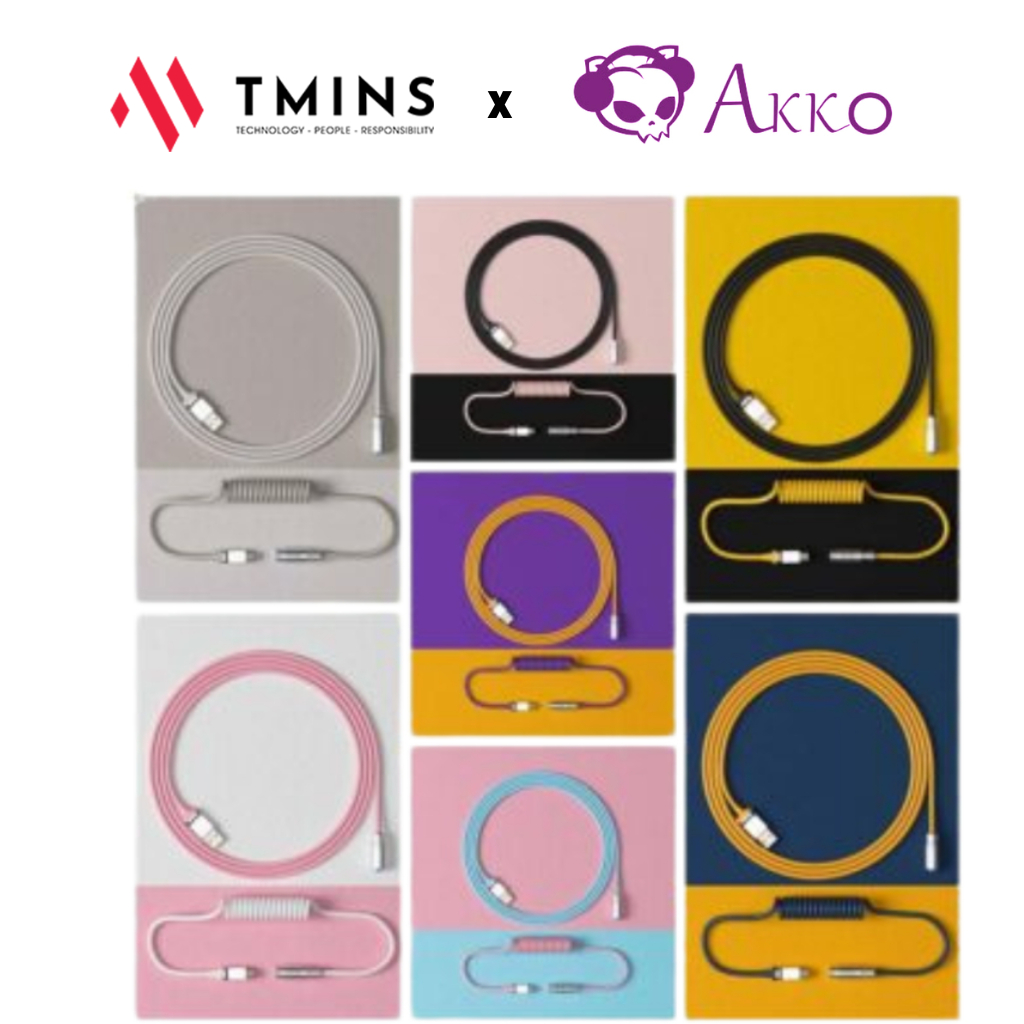 AKKO v2 custom Cable (Prunus/Tokyo/Macaw/Los Angeles/9009/Black Pink ...