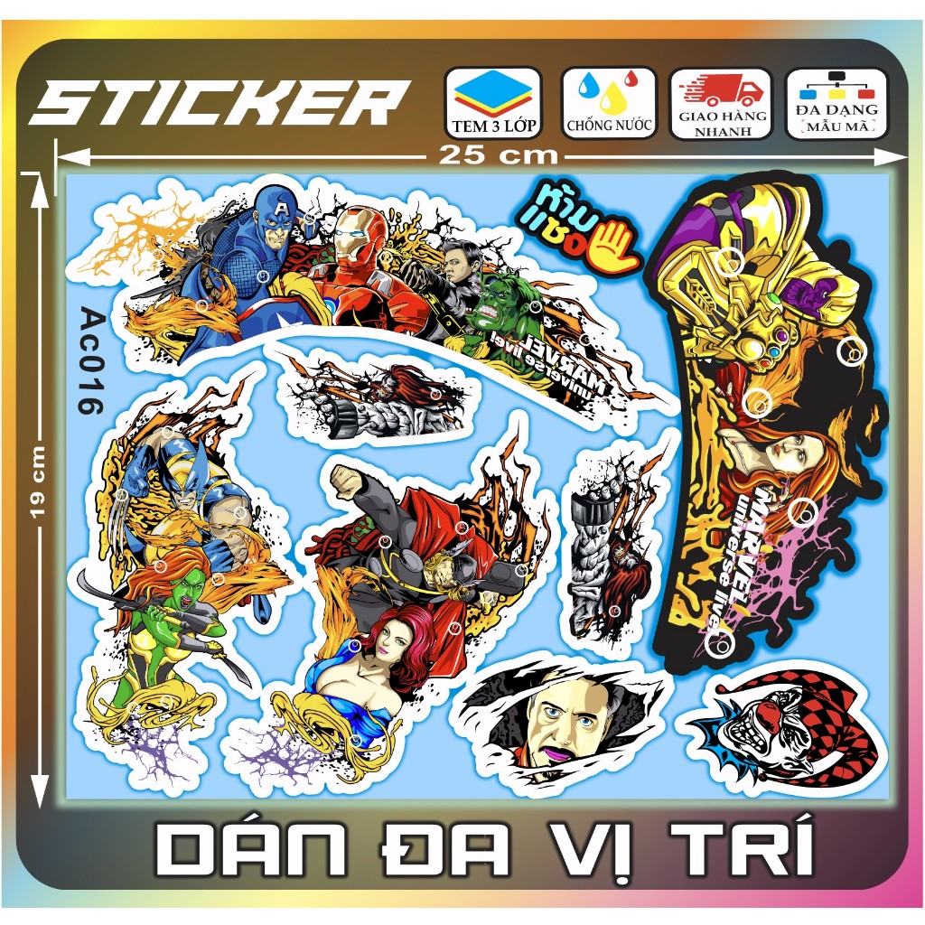 Hot Trend Sticker Combo, Decal Sticker Includes Many Different Pictures ...