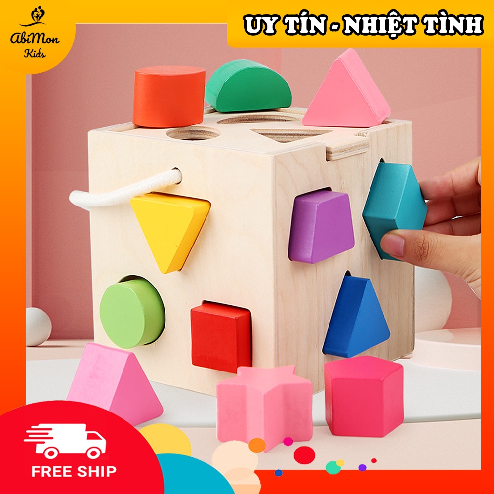 Wooden Box with Cubes for Children (made in Vietnam) ️ High quality ...