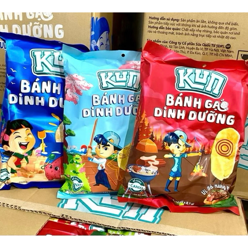 KUN Rice Cake 1 Bag 14 Small Packets (3 Flavors) | Shopee Malaysia