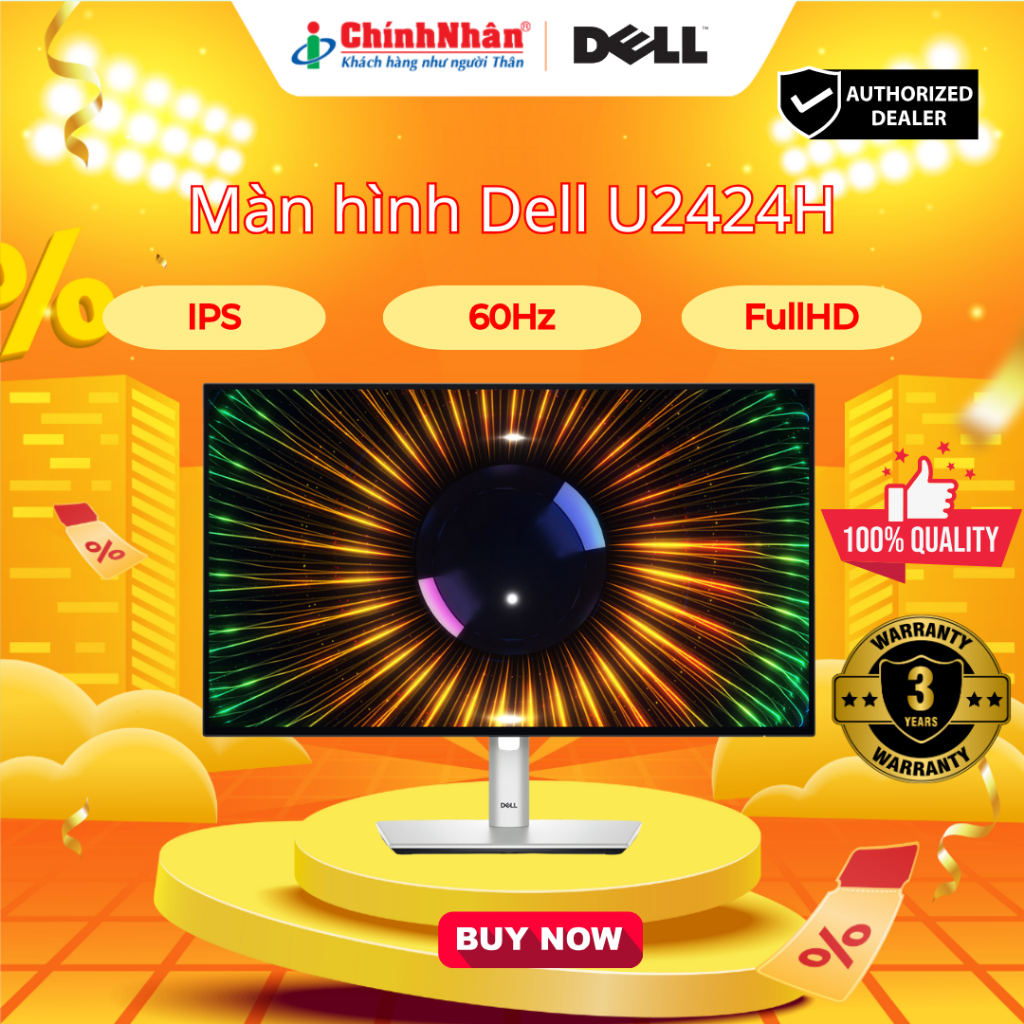 Dell U2424H monitor 24 inch UltraSharp IPS Full HD sRGB thin bezel ...