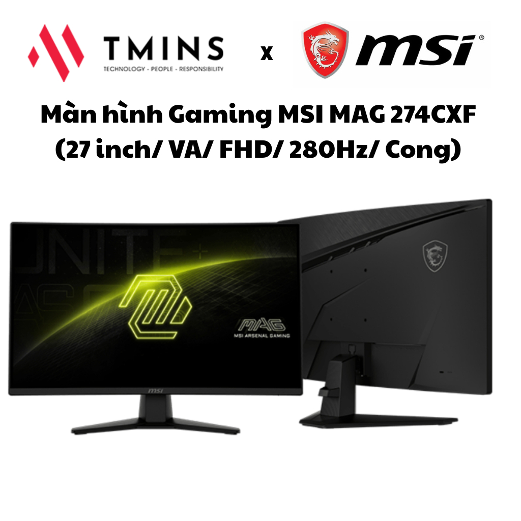 Msi MAG 274CXF Gaming Monitor (27 inch/ VA/ FHD/ 280Hz/ Curved ...