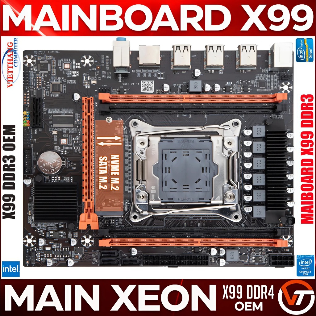 Mainboard - Motherboard - Main X99 OEM DDR3 Emulator OEM Socket 2011 E5 ...