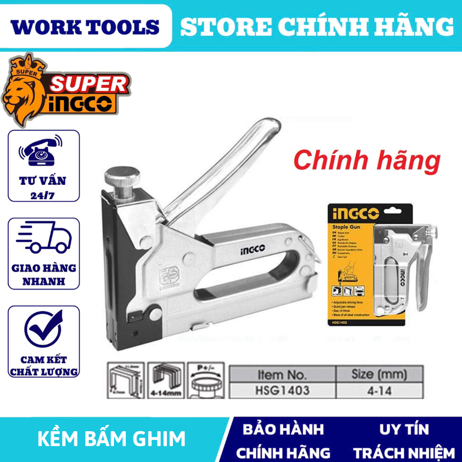 Ingco HANDYWARE Stapler HSG1403 (100% Genuine Commitment) | Shopee Malaysia