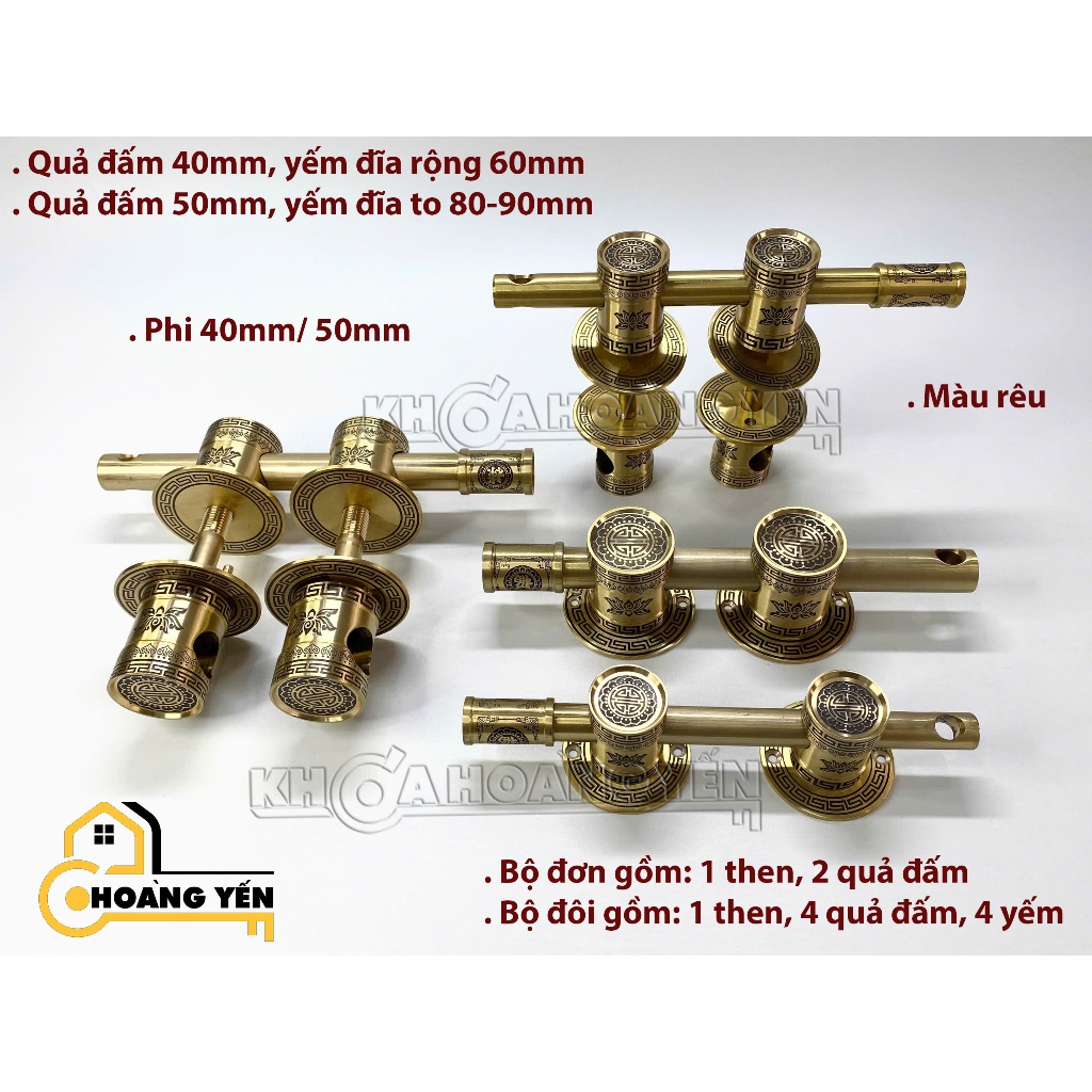 Lotus bronze hammer lock set, bronze hammer punch, moss-colored ...