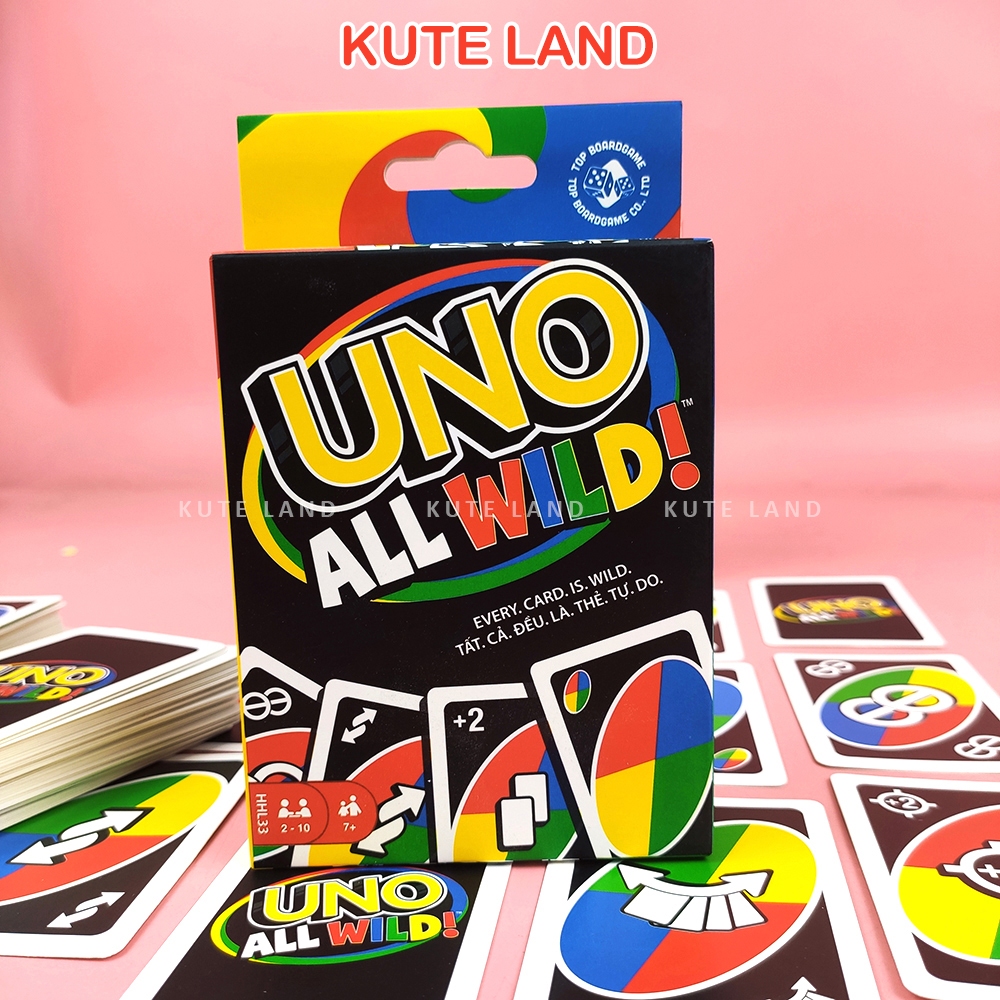 Uno All Wild deck - 110-card Uno cards All cards are free cards UNO-36 ...