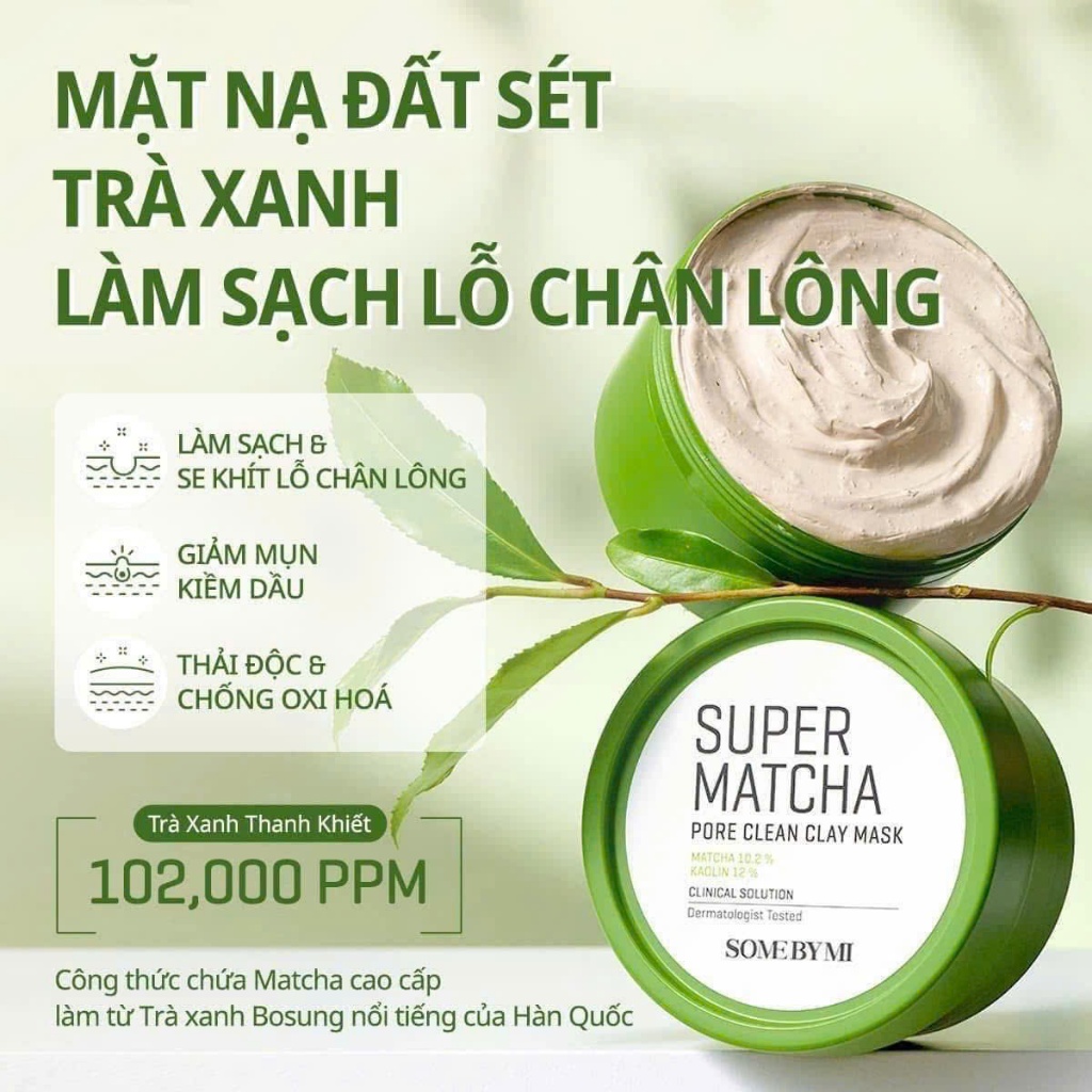 [NEW Model] Some By Mi Super Matcha Pore Clean Clay Mask 100g | Shopee ...