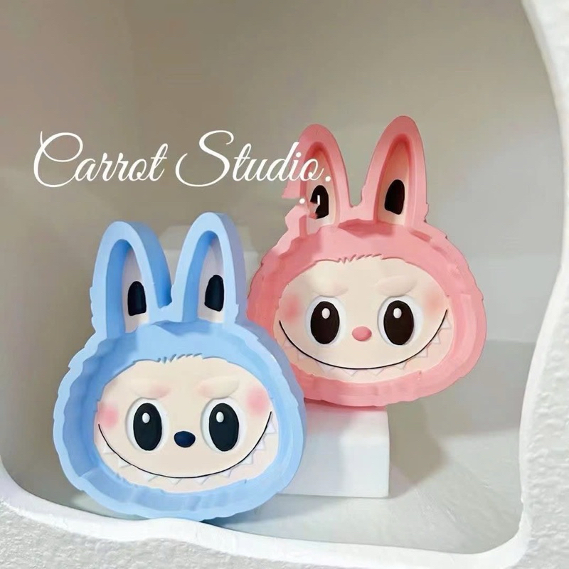 Labubu plaster statue, coloring statue, safe toy, decorative statue ...