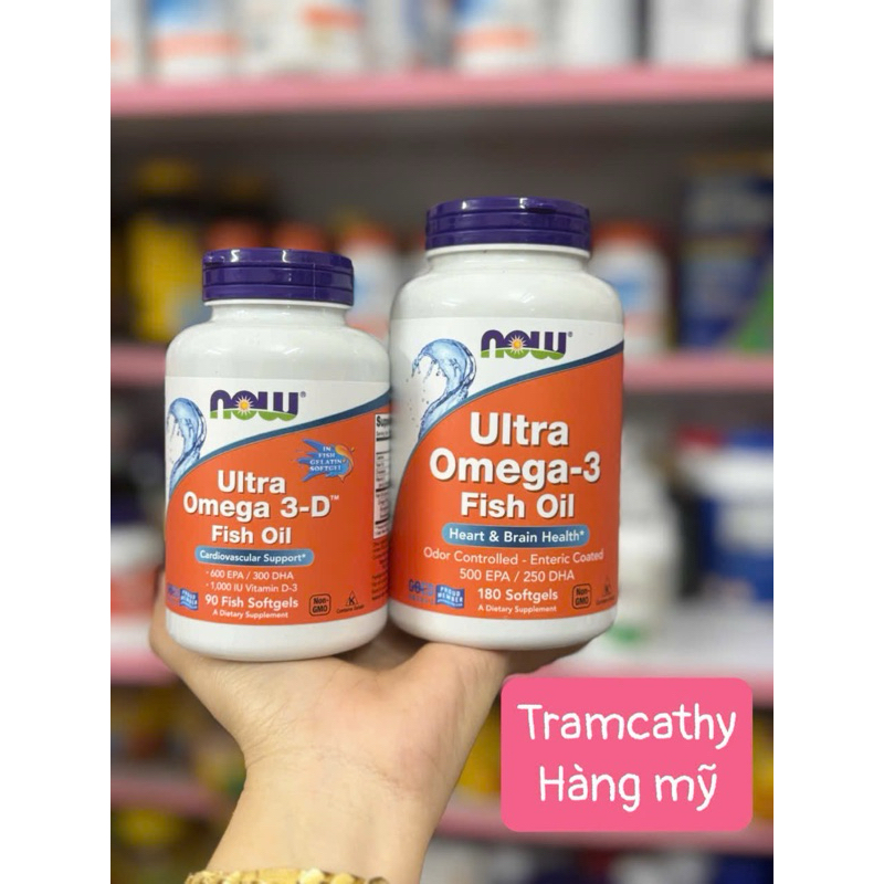 Now Omega-3 fish oil Now Ultra Omega 3 500 EPA/ 250 DHA 180 Softgels fish oil | Shopee Malaysia