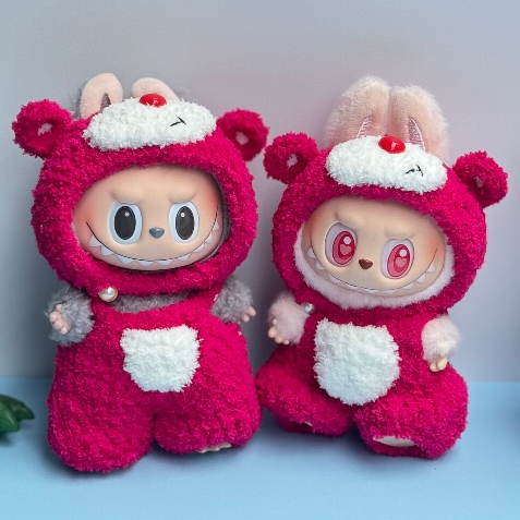 Lotso disney strawberry bear clothing Set for Labubu V1 V2 - Outfit ...