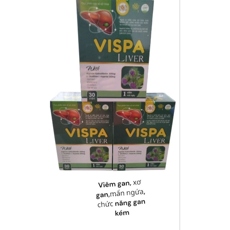 Genuine Vispa Liver box of 30 tablets improves Liver function, Liver ...
