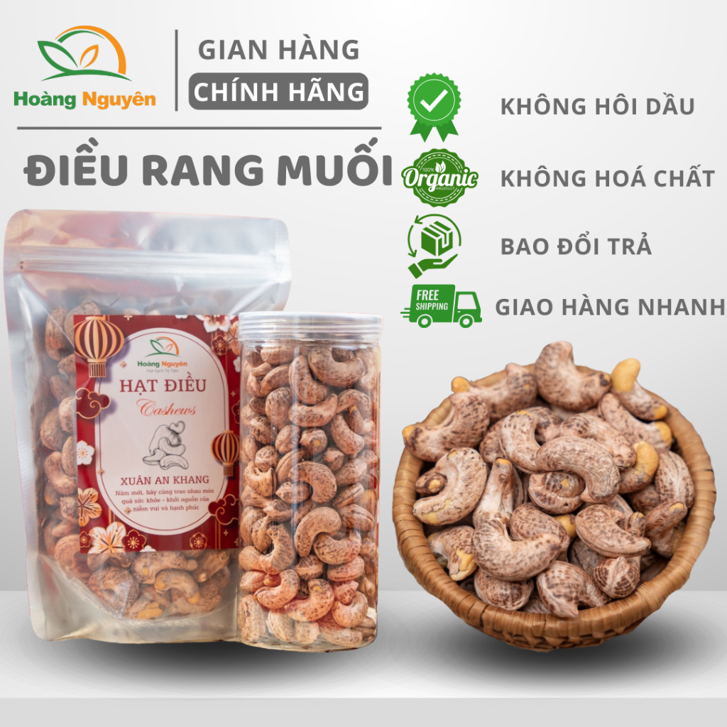 Vip Size Salted Roasted Cashews, Size A Dried Cashews from HOANG NGUYEN, zip bag or pet jar ...