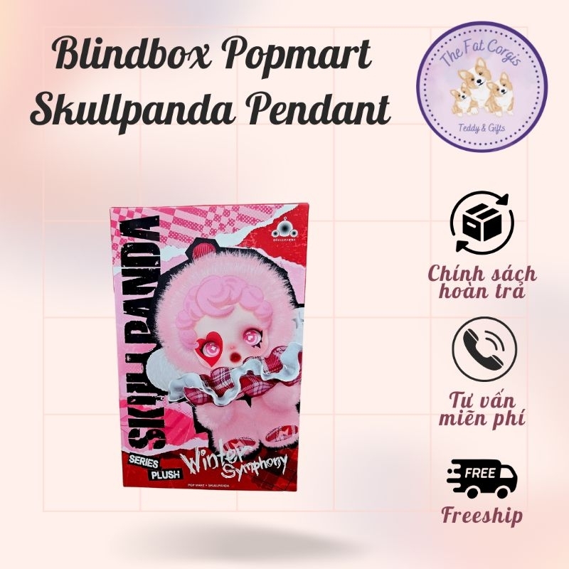 (Genuine) Blindbox blind box Popmart Skullpanda Winter Symphony teddy ...