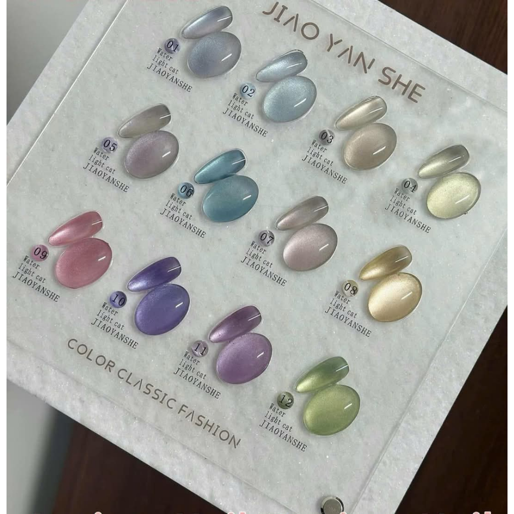 Jiao 12-color moonlight cat eye set. color chart included | Shopee Malaysia