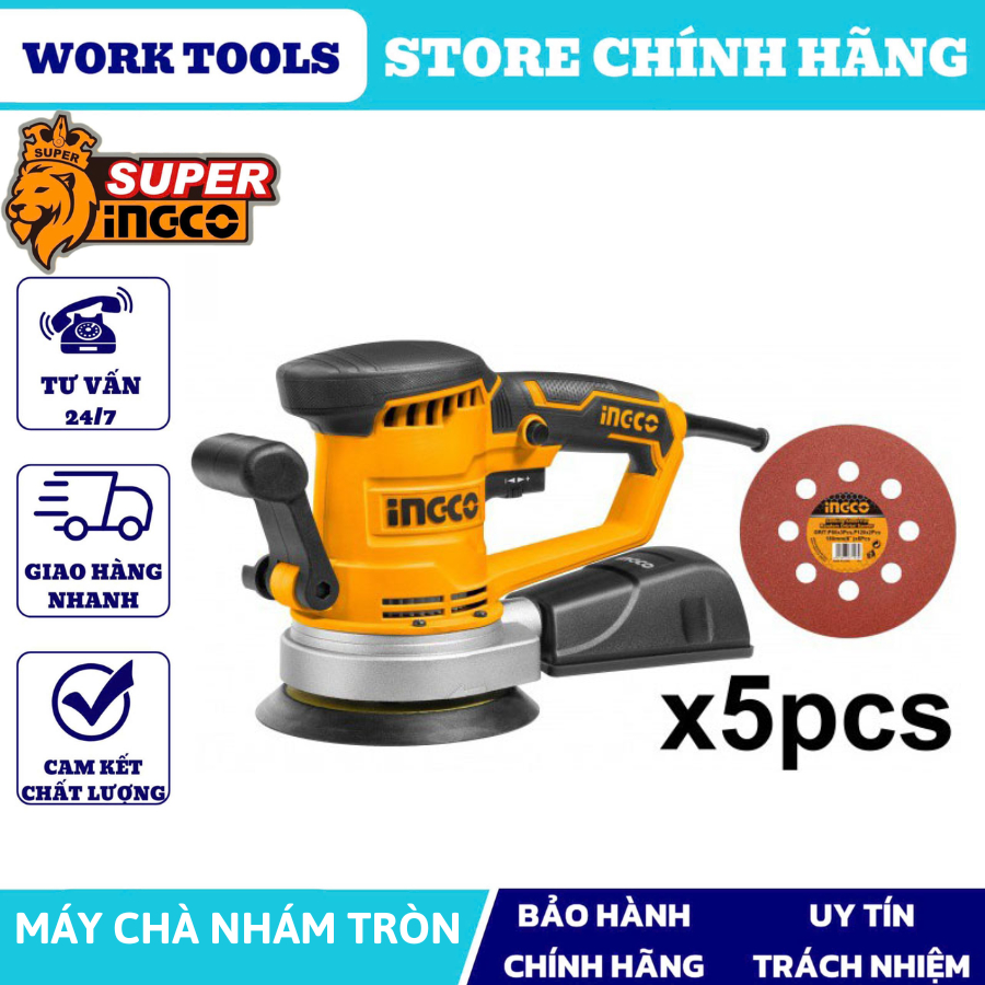 Ingco Round sander 450W RS4508 (100% Genuine Commitment) | Shopee Malaysia