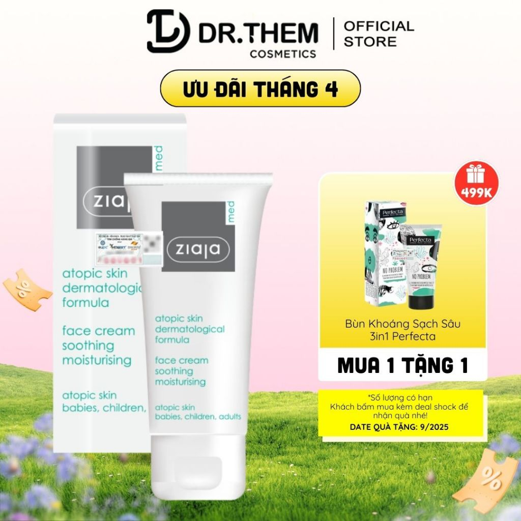 Ziaja Med 5% Urea Gentle Moisturizing Cream 50ml, Atopic Skin ...