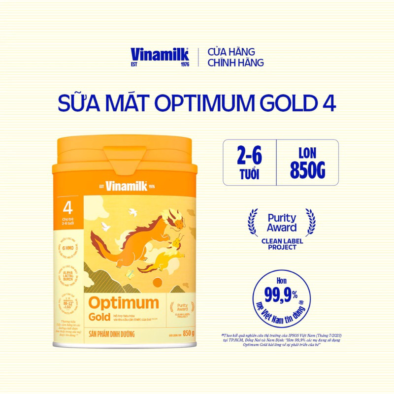 Vinamilk Optimum Gold Milk No. 4 for children 2-6 years old | Shopee ...