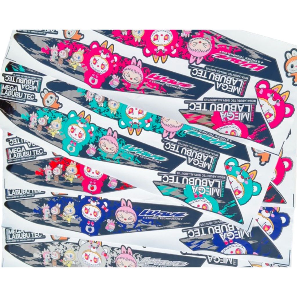 Car Stickers Wave Car Stickers Labubu Stickers for Wave 50/100/110 Cars ...