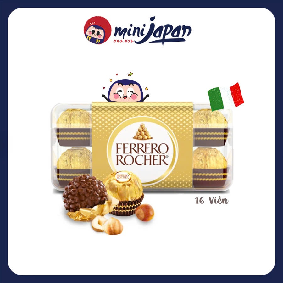 Ferrero Rocher hazelnut chocolate 16 pieces - Italian chocolate ...