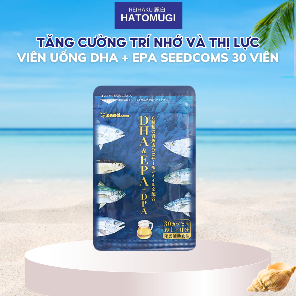 Seedcoms Japan DHA + EPA pills - Supports brain development, enhances ...