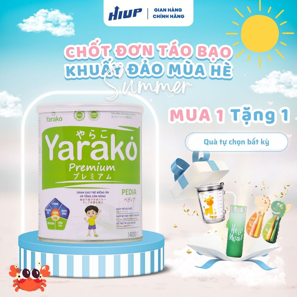 Yarako PREMIUM PEDIA Baby Weight Gain Milk Increases Absorption for ...