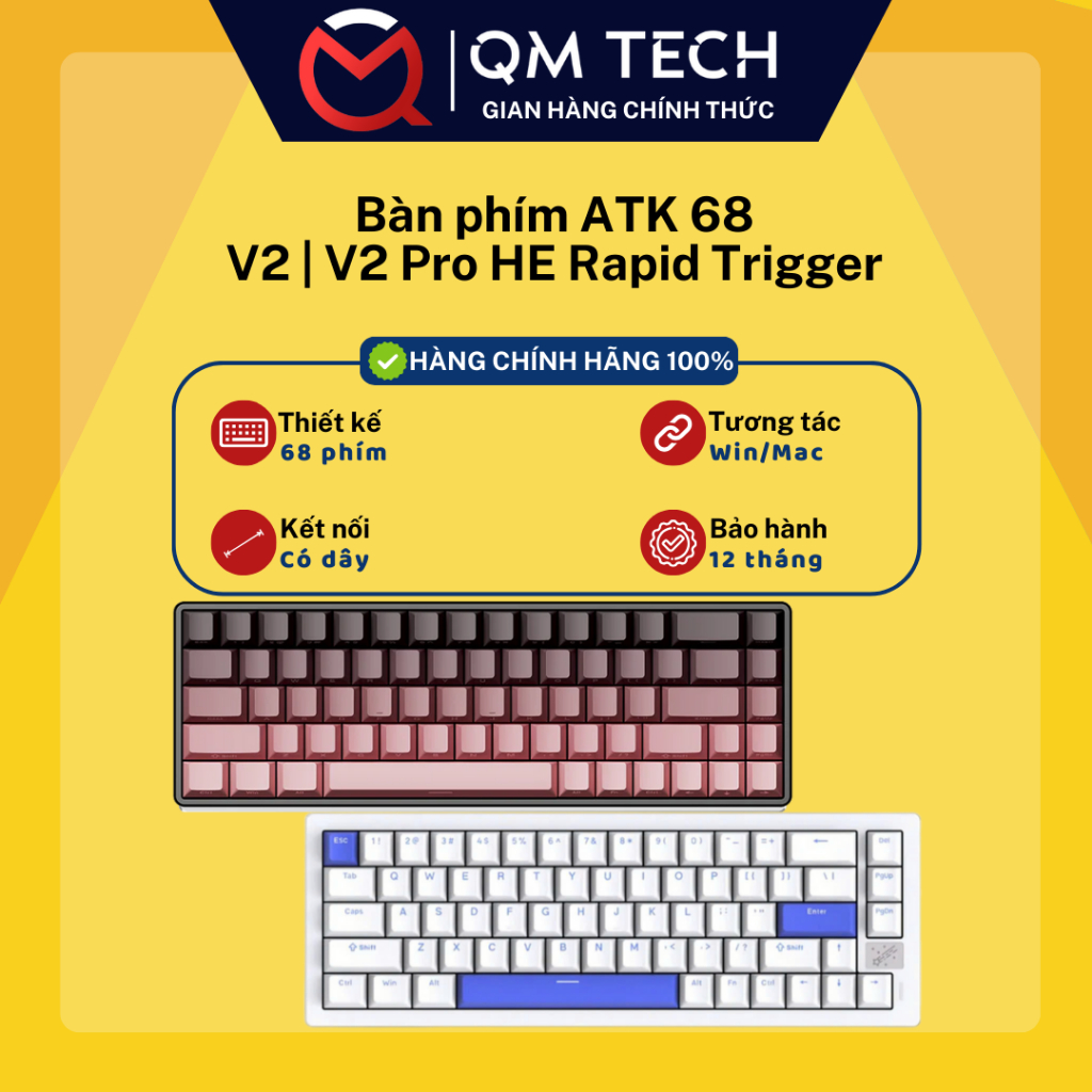 Rapid Trigger VXE ATK68 / ATK68 V2 / V2 Pro Mechanical Gaming Keyboard ...