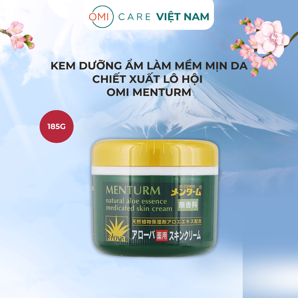 Omi Menturm Aloe Vera Extract Moisturizing Cream (185g/jar) | Shopee ...