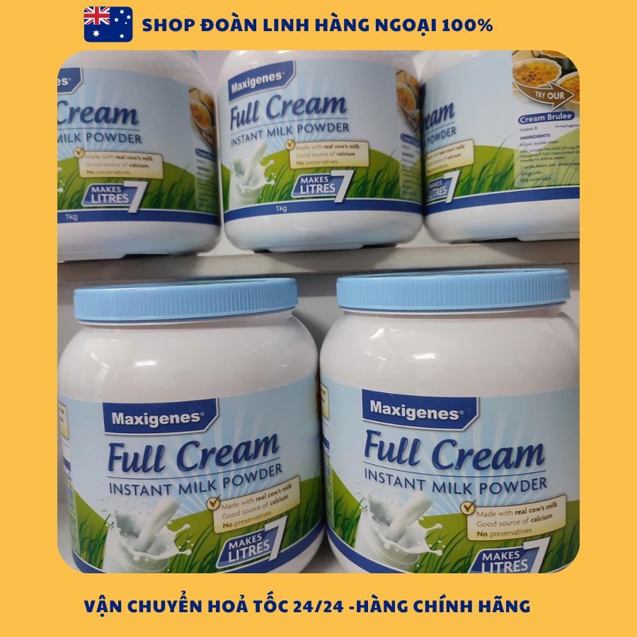 Maxigenes Full Cream Instant Milk Powder Australian calcium supplement ...