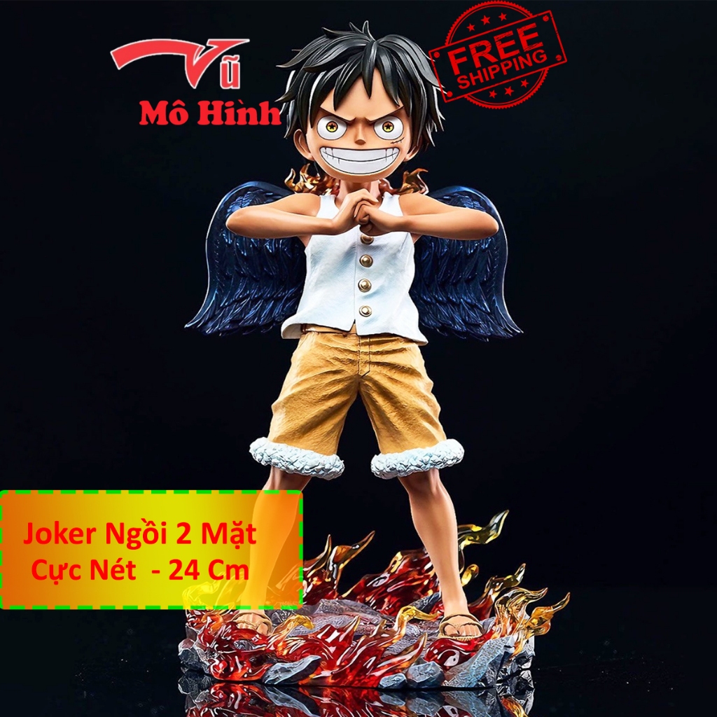 Anime model Luffy Seraphim 17cm with fire base and extremely sharp ...