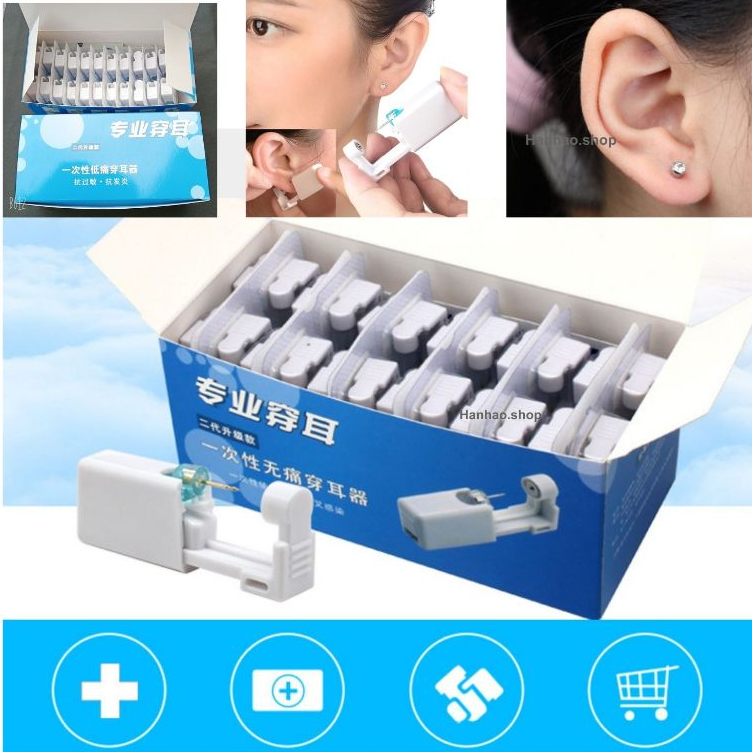 (Wholesale) 24 ear piercing tools, 1 box of 24 new generation ear ...