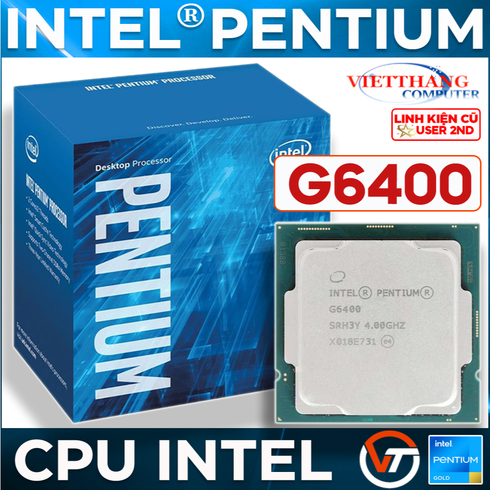 Cpu Pentium Gold G6400 4.0Ghz Comet Lake 2 cores 4 threads Gen 10 for ...