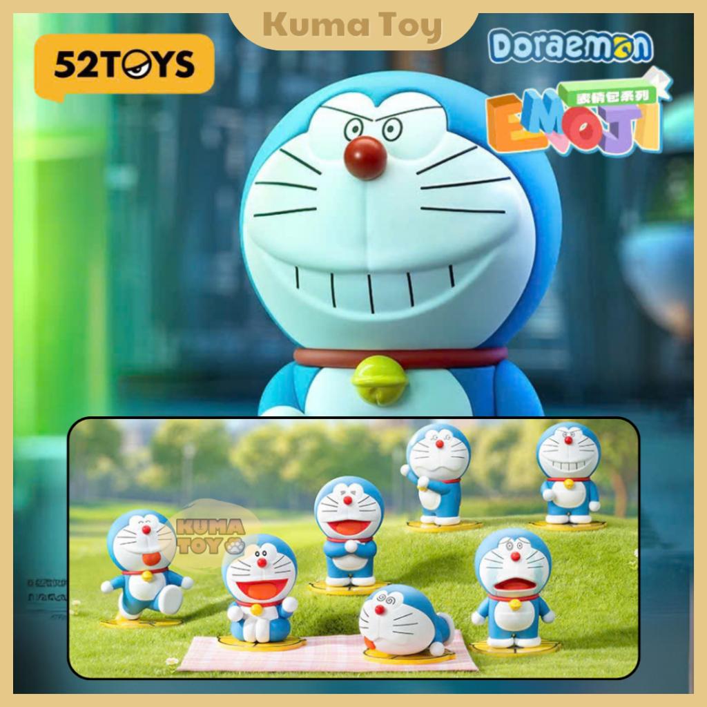 [Genuine] Blindbox Doraemon Emoji model with lovely expressions 52Toys ...