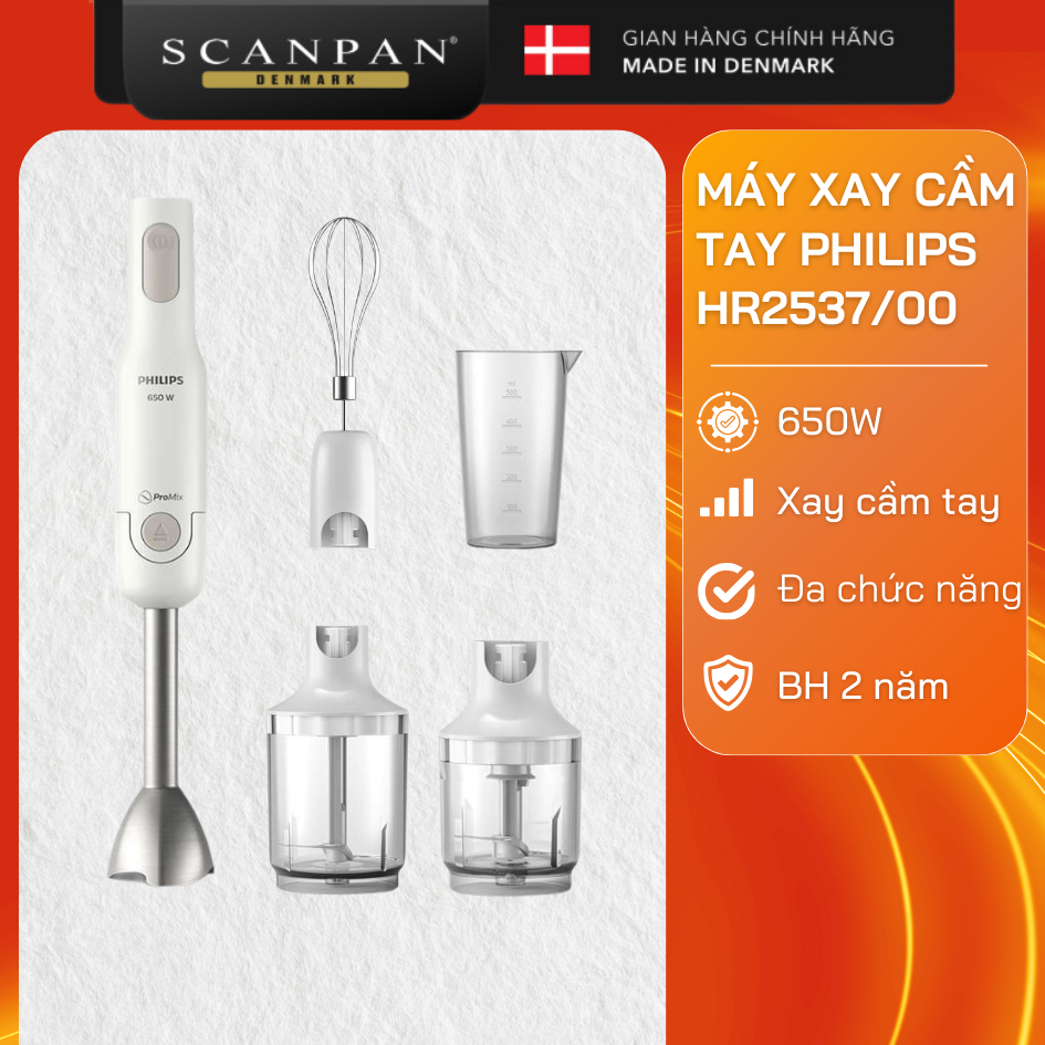 Promix PHILIPS HR2537 /00 650W hand blender with full accessories ...