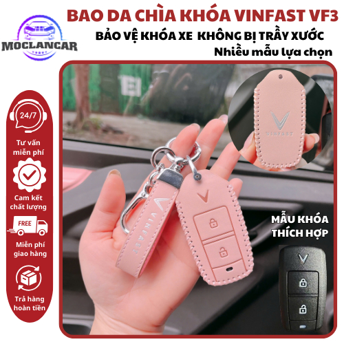 Vinfast Vf3 Leather Key Case, Vinfast Vf3 Electric Vehicle Key Cover ...