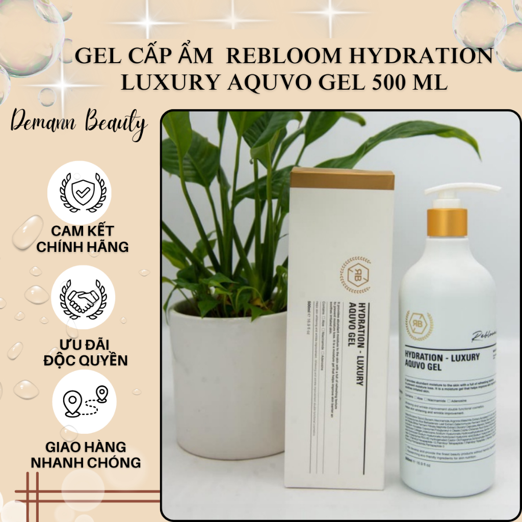 ReBloom HYDRATION LUXURY AQUVO GEL Instant Restorative Moisturizing Gel ...