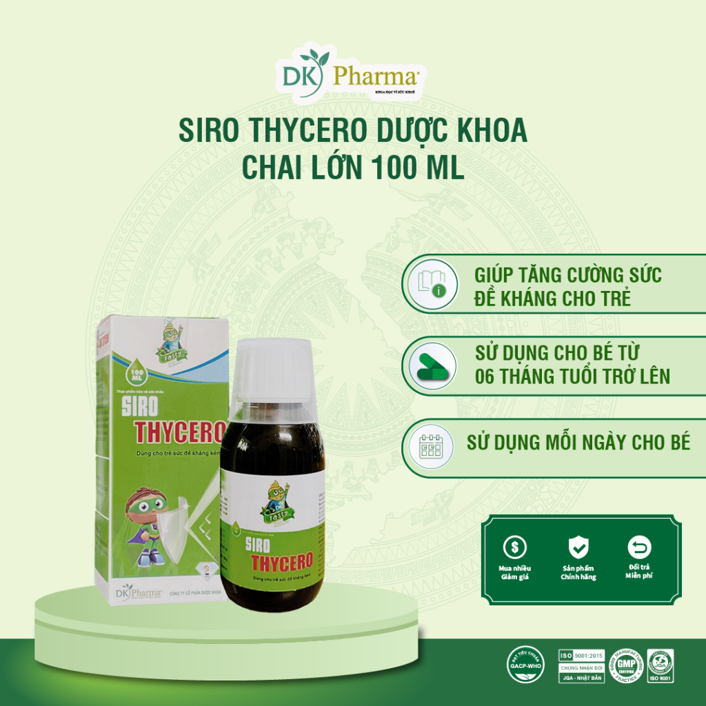 [100 Ml Bottle] SIRO THYCERO Pharmacy helps increase children's immunity and resistance | Shopee ...