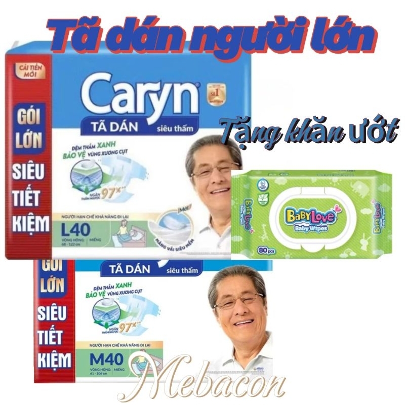 Caryn adult diapers/diapers size M40 and L40 (40 pieces) | Shopee Malaysia