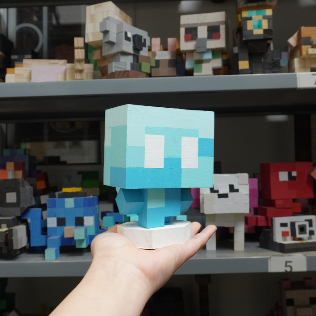 Minecraft Allay Wooden Model | Handmade Production | Collectible ...