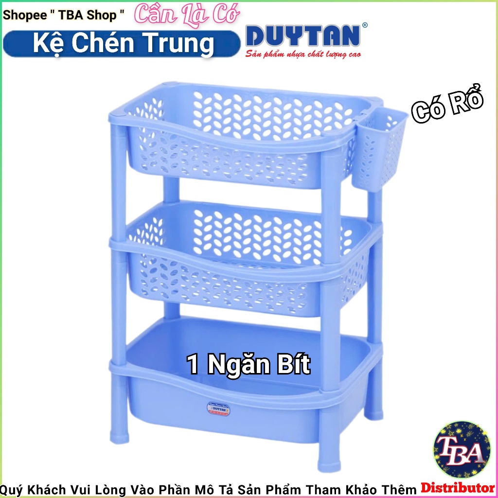 TBA SHOP Duy Tan Trung 3-Tier Plastic Cup Shelf (1 ORIGINAL COMPARTMENT ...