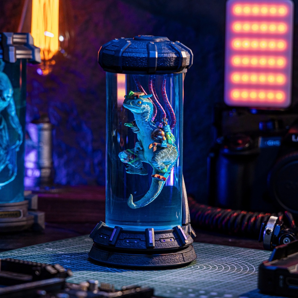 Lab Model LED Light [Velociraptor Dinosaur] - Epoxy Resin - 3D Plastic ...