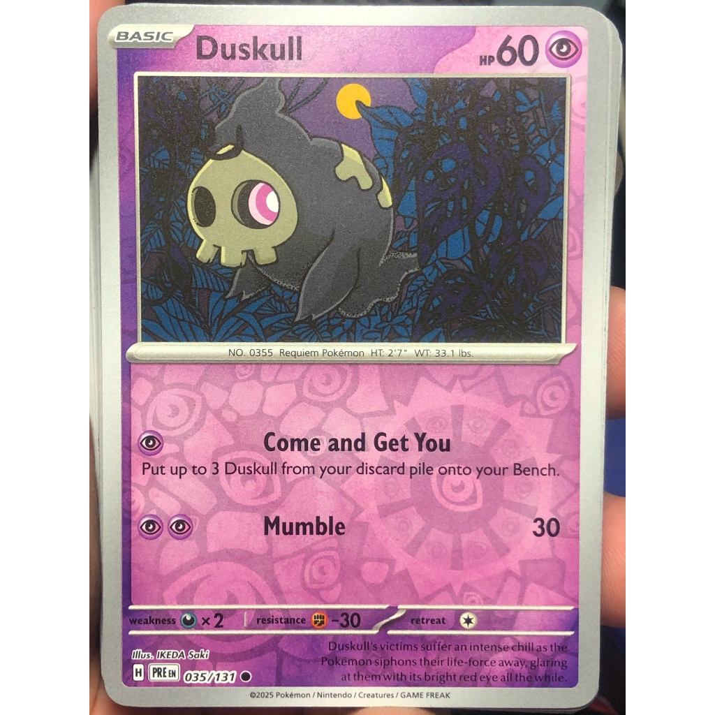 [KW2 Pokemon] [EN] Duskull Card - 035/131 - Common - PREEN | Shopee ...