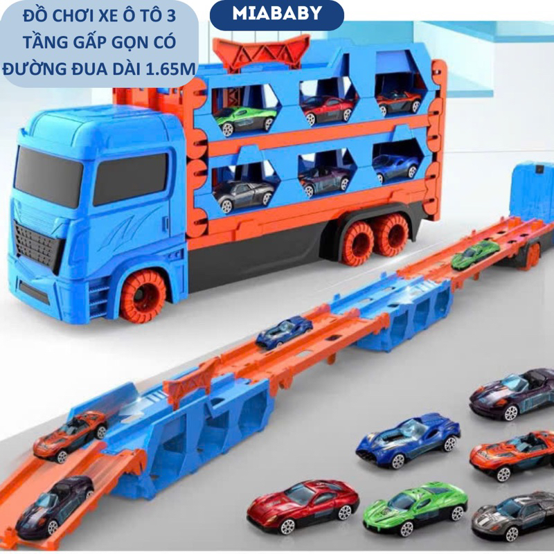 3-decker Truck Assembled with 1,65m Long Speed Race Track, Comes with 2 ...