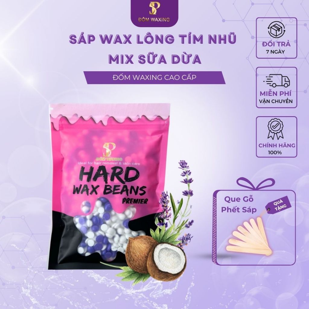 Purple Emulsion Hair Wax Mixed with Premium Coconut Milk Spotted Waxing ...