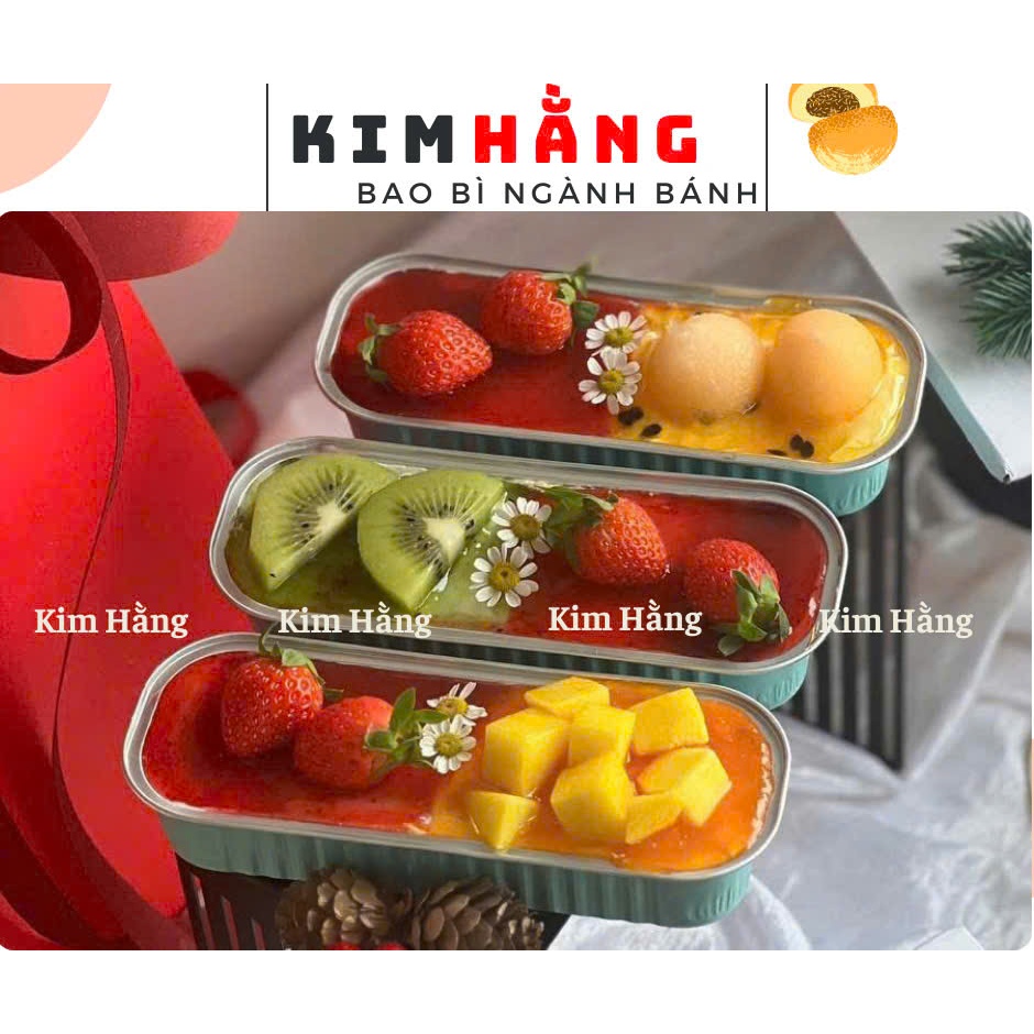 100 200ml rectangular baking tin boxes, tiramisu -mousse containers ...