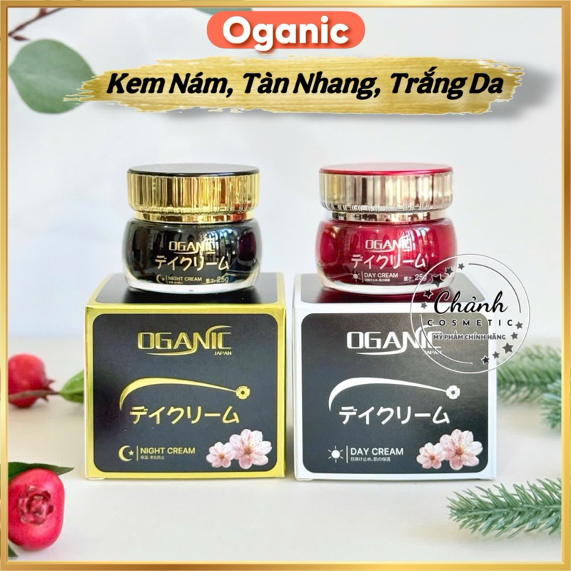 [Day & Night] OGANIC Japanese Multifunctional Skin Whitening Cream Set ...
